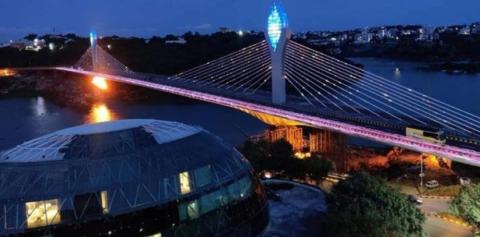 Hyderabad adds new landmark as 'hanging bridge' thrown open | South ...